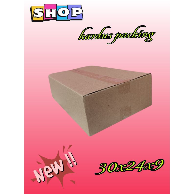 Jual kardus polos UK 30x25x9 kardus besar kardus packing | Shopee Indonesia