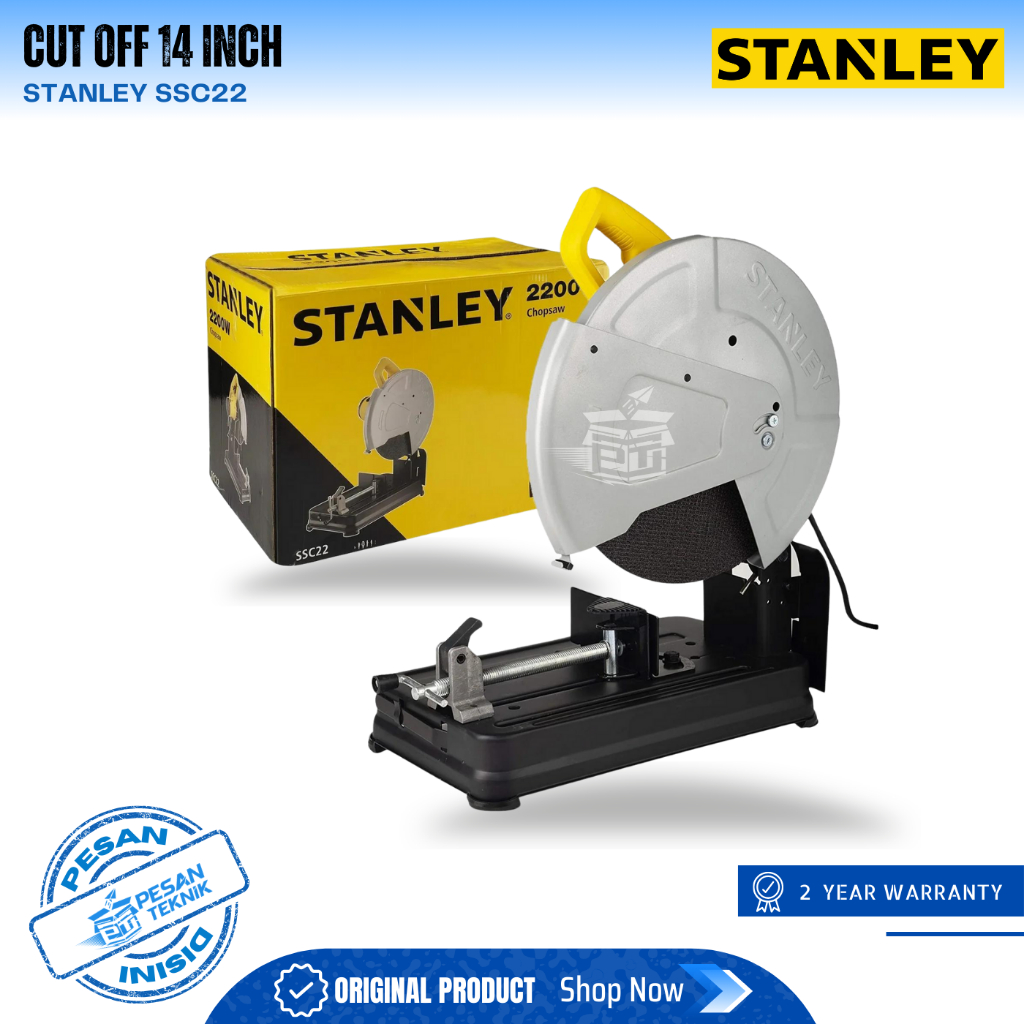 Jual Mesin potong besi 355mm chap saw cut off STANLEY SSC22 | Shopee ...