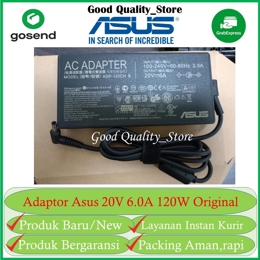 Jual Adaptor Adapter charger Asus A17-120P2A ADP-120CD B 20V-6A 120 ...