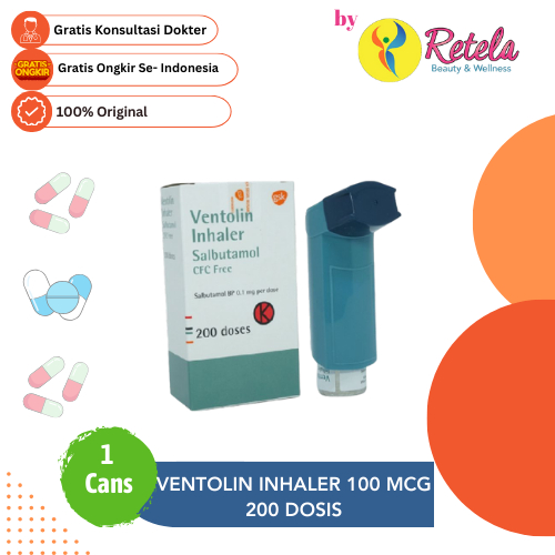 Jual VENTOLIN INHALER 100 MCG 200 DOSIS | Shopee Indonesia