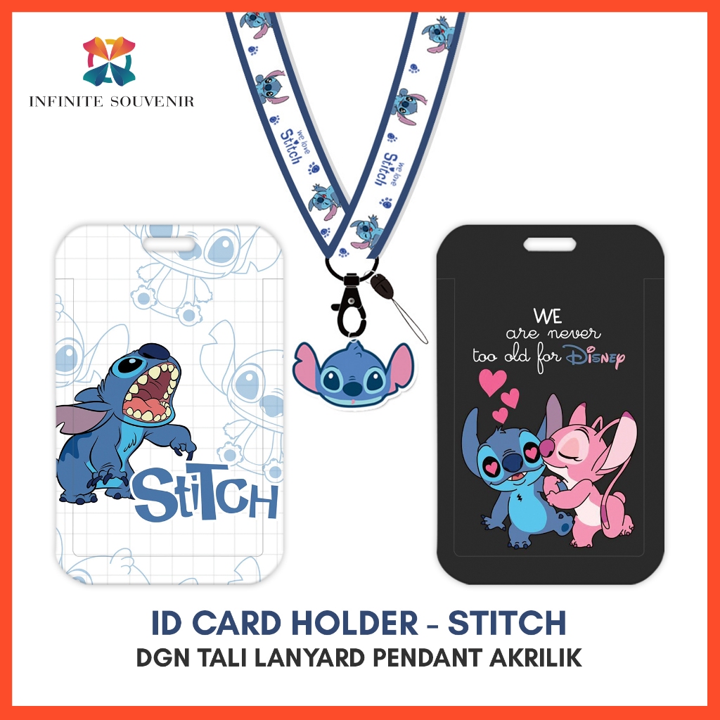 Jual [N003] STITCH / Name Tag ID Card Holder Motif Karakter Stitch ...