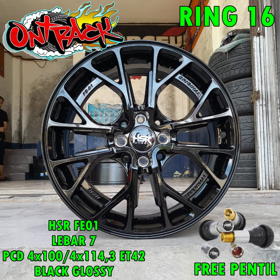 Jual velg racing FE01 HSR Ring 16 pcd.4x100 atau 4x114,3 cocok untuk ...