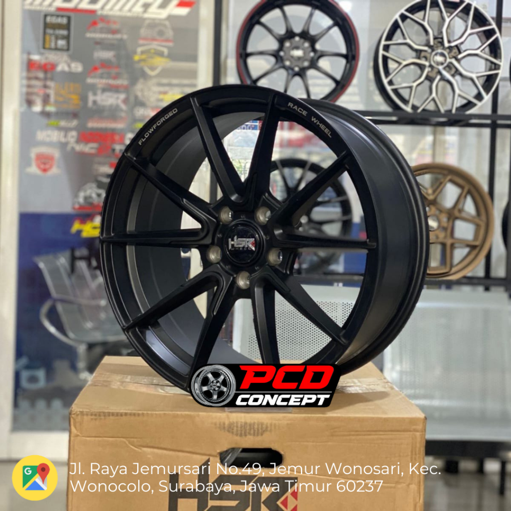 Jual PELEK MOBIL RACING HSR USHINAWA RING 18 LEBAR 8 RATA H5X114,3 BLACK VELG INNOVA ZENIX ...