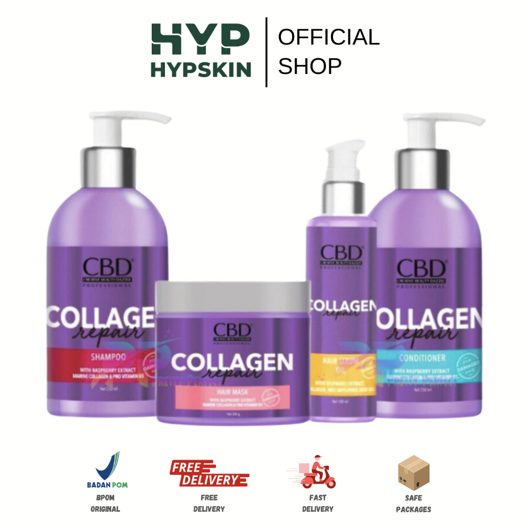 Jual CBD Collagen Repair Series | Shampoo | Conditioner | Hair Mask ...
