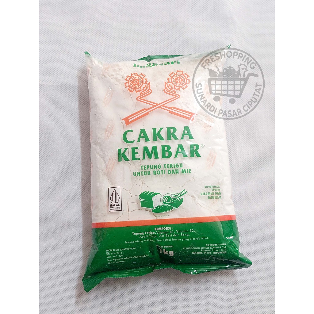 Jual Terigu Cakra Kembar kemasan 1 kg | Shopee Indonesia