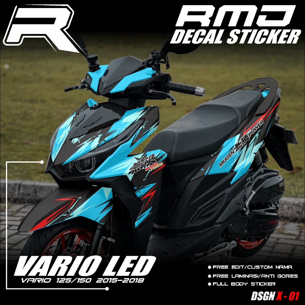 Jual Decal Sticker Honda Vario 125 150 LED Full Body - Stiker Motor ...