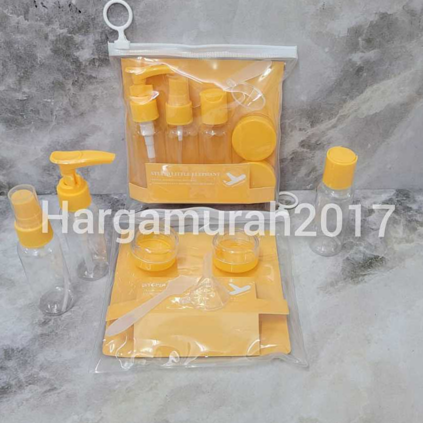 Jual HM132 Travel Pack Set Botol Mini Set 7in1 Organizer Tempat Sabun Cair Shampo Lotion Refill ...