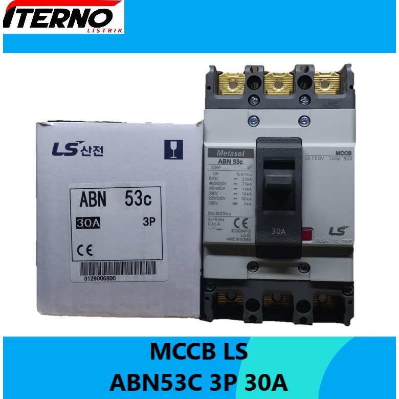 Jual MCCB ABN53C 3P 30A LS Metasol ABN 53C | Shopee Indonesia