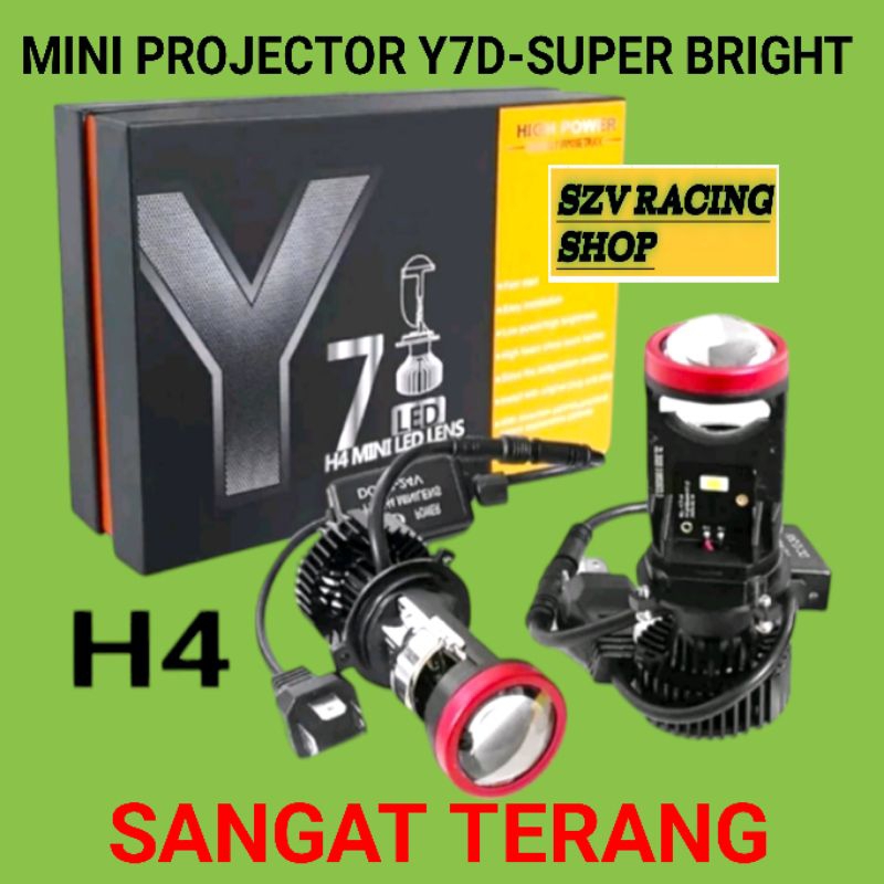 Jual LAMPU LED MOBIL MOTOR H4 MINI PROJECTOR PROJIE Y7D-SUPER BRIGHT ...