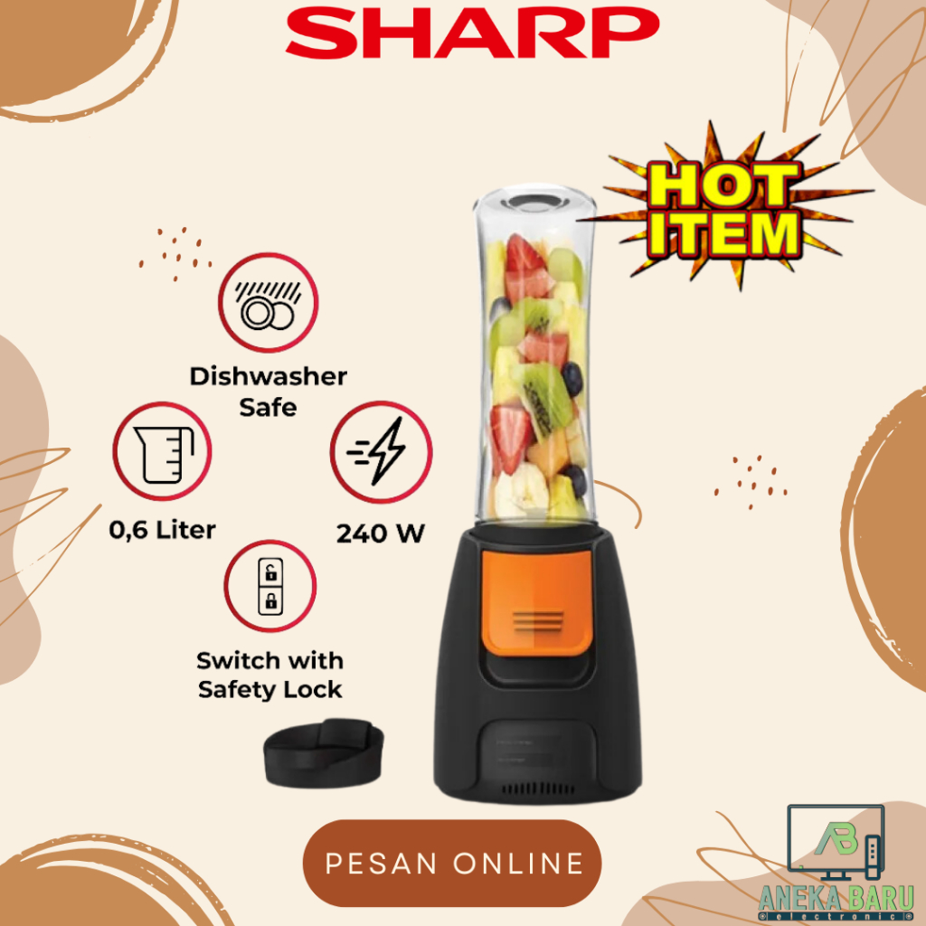 Jual [READY & COD] Sharp Personal Hand Blender EM-P01-BK / EMP01BK / EM P01 BK (0,6 liter ...
