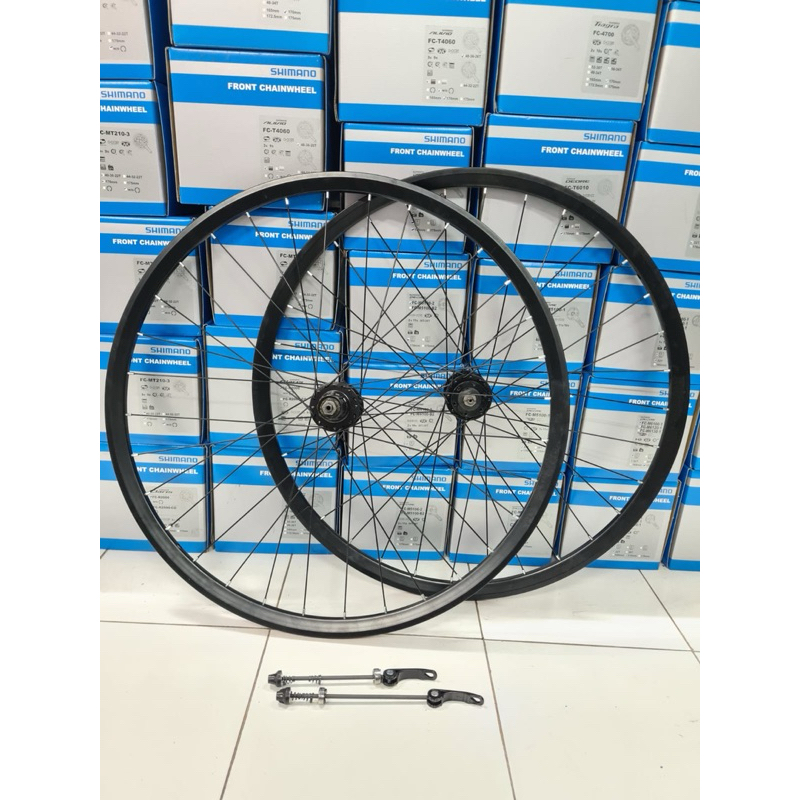 Jual WHEELSET SEPEDA 700C VELG RIM RIMS GRAVEL ROAD BIKE 32HOLE 32H ...