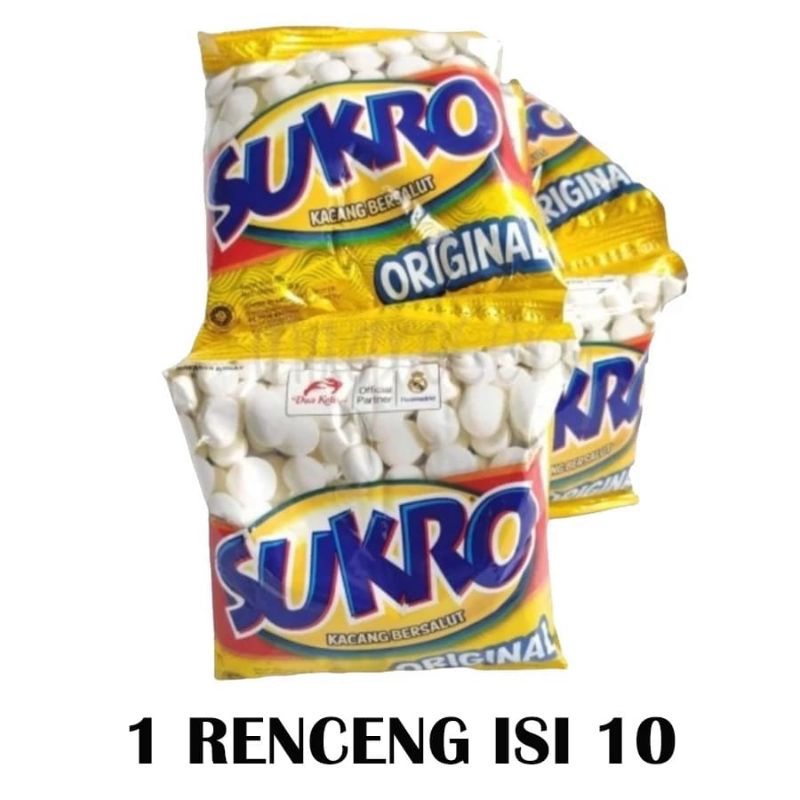 Jual Snack Kacang Sukro original 1 renceng isi 10 pcs | Shopee Indonesia