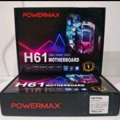 Jual MOBO MOTHERBOARD POWERMAX H61 LGA 1155 DDR3 VGA HDMI + SLOT M2 ...