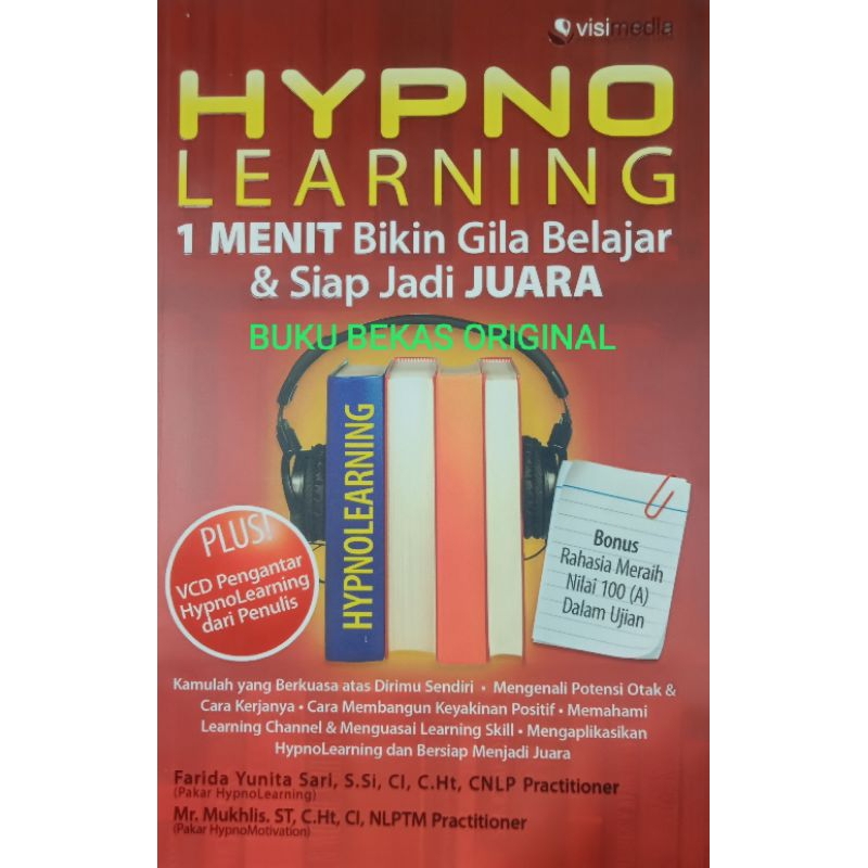 Jual Hypno Learning 1 Menit Bikin Gila Belajar & Siap Jadi Juara Farida Yunita Sari Visi Media ...