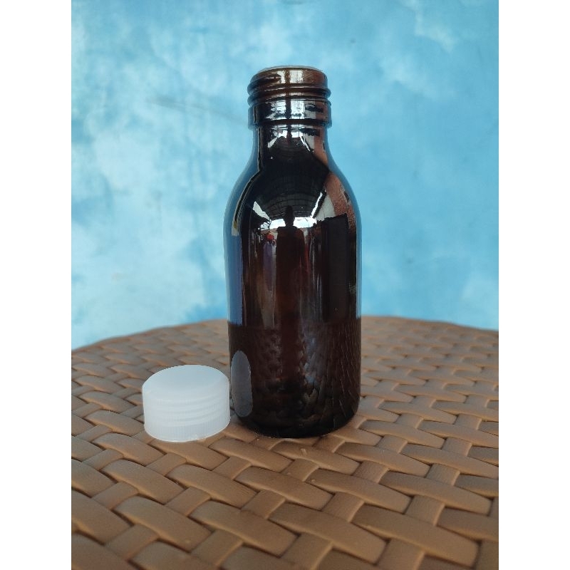 Jual BOTOL KACA AMBER COKLAT 100 ML | Shopee Indonesia