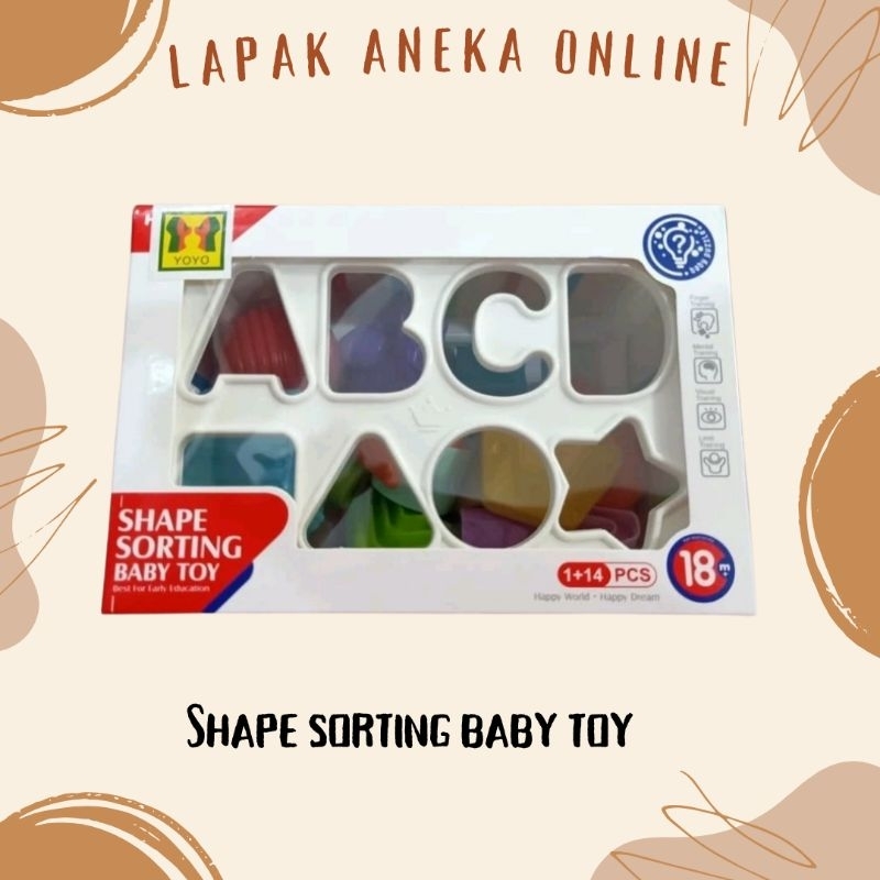 Jual Mainan Edukasi Anak Shape Sorting Baby Toy/ Mainan anak wisdom ...
