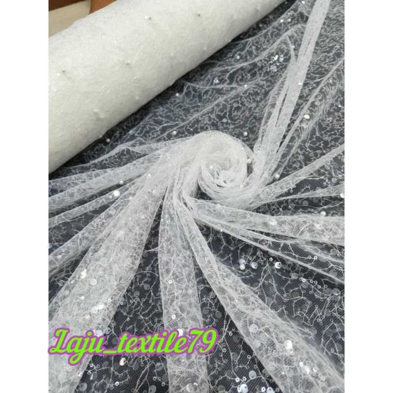 Jual Kain PAYET SEQUIN / PAYET SOROUSKY/PAYET SPANGEL/Bahan Kebaya ...