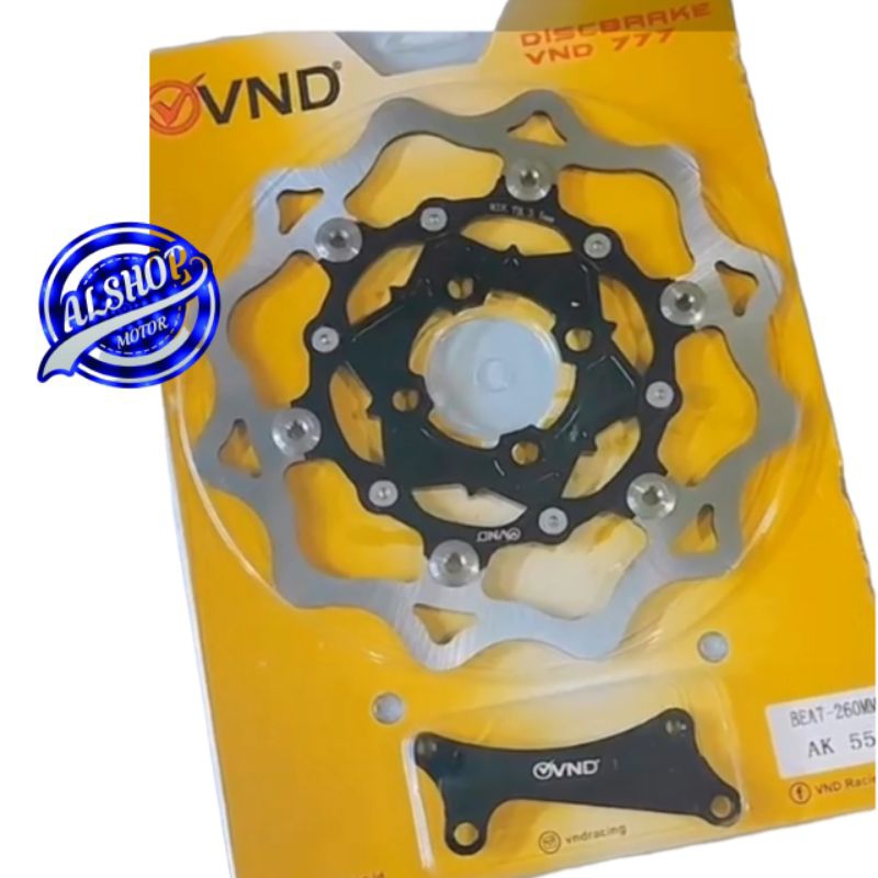 Jual DISCBRAKE / PIRINGAN CAKRAM DEPAN VND AK 55 260MM HONDA VARIO BEAT ...