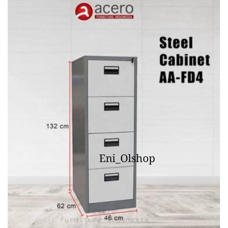 Jual STEEL CABINET AA-FD4 ACERO, KABINET FILE KANTOR, LACI BERKAS ...