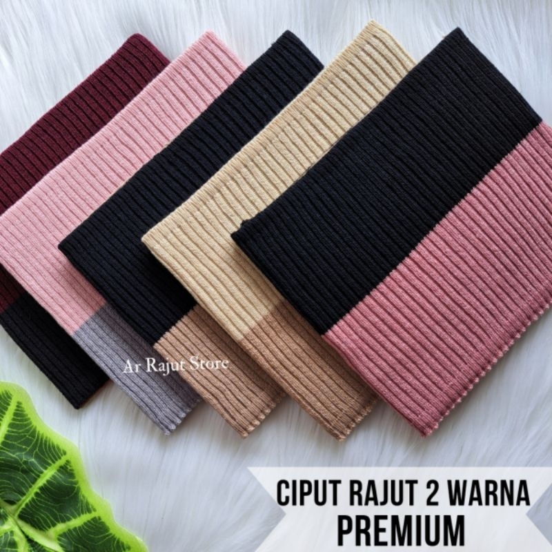 Jual Ciput Rajut Premium 2 warna Daleman hijab premium anti pusing ...