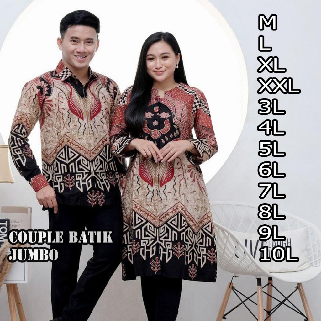 Jual Couple Tunik Atasan wanita Lengan PANJANG | M L XL XXL 3L 4L 5L 6L 7L 8L 9L 10L SUPER JUMBO ...