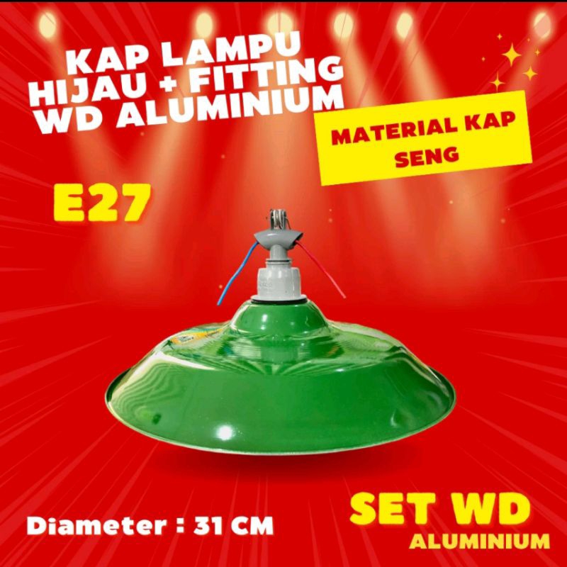 Jual kap lampu wd hijau besar | Shopee Indonesia