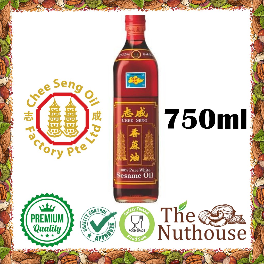 Jual Chee Seng 100% Pure White Sesame Oil / Minyak Wijen Pagoda 750ml ...
