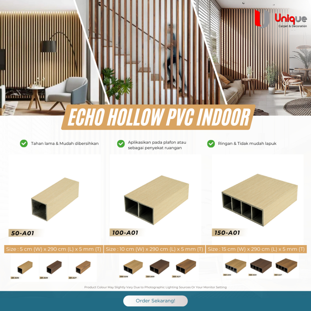 Jual ECHO Hollow PVC Indoor / Pembatas Ruangan Interior / PVC Wall ...