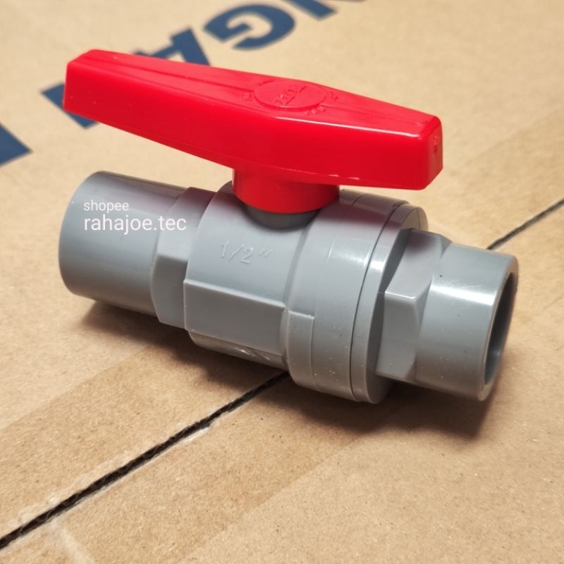 Jual Stop Kran PVC 1/2" Ball Valve 1/2 Inch 1" 1 inch | Shopee Indonesia