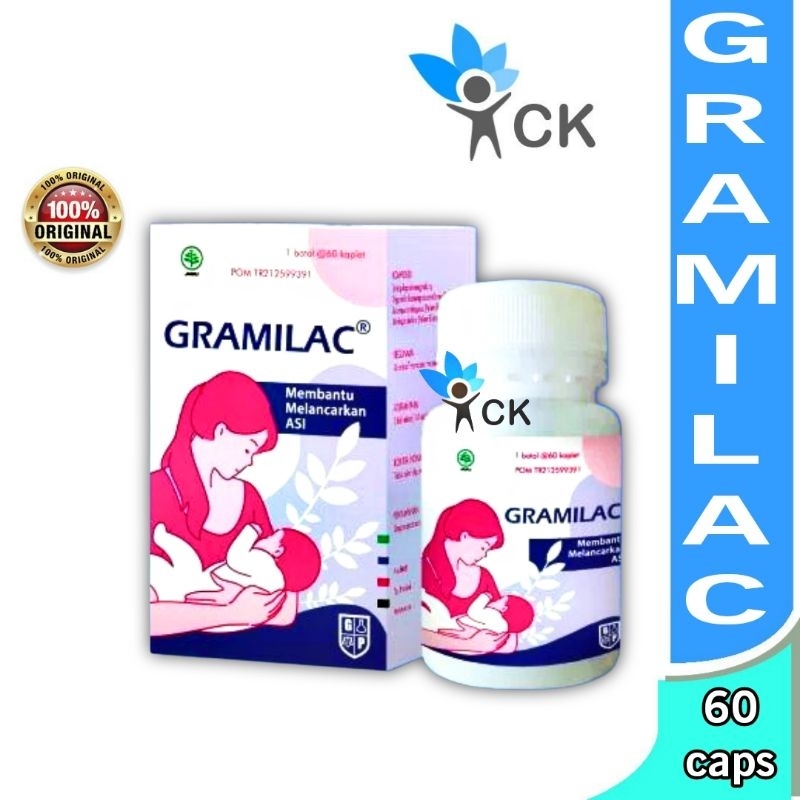 Jual GRAMILAC - box isi 60 - suplemen pelancar ASI / air susu ibu ...