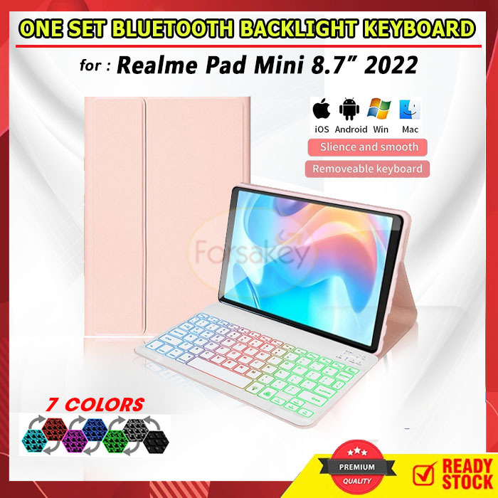 Jual Realme Pad Mini 8.7 Inch 8.7 8" Tab Tablet 2022 Bluetooth Keyboard ...