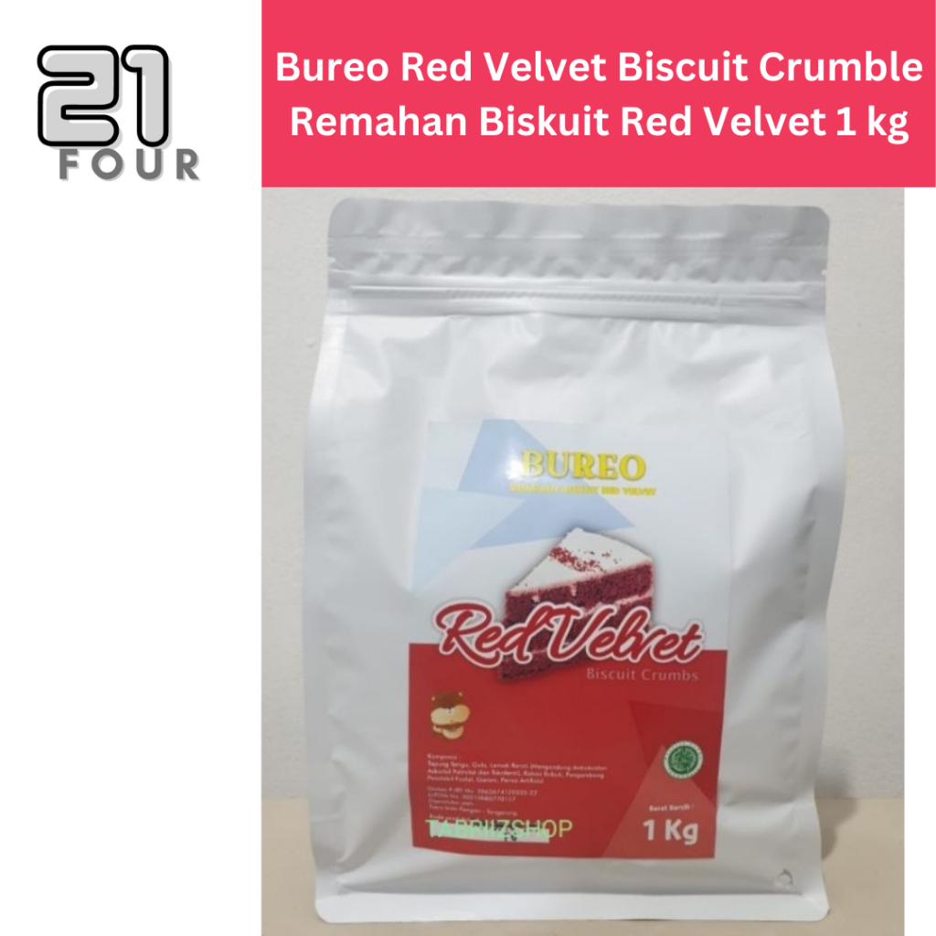 Jual Bureo Red Velvet Biscuit Crumble Remahan Biskuit 1 Kg | Shopee ...