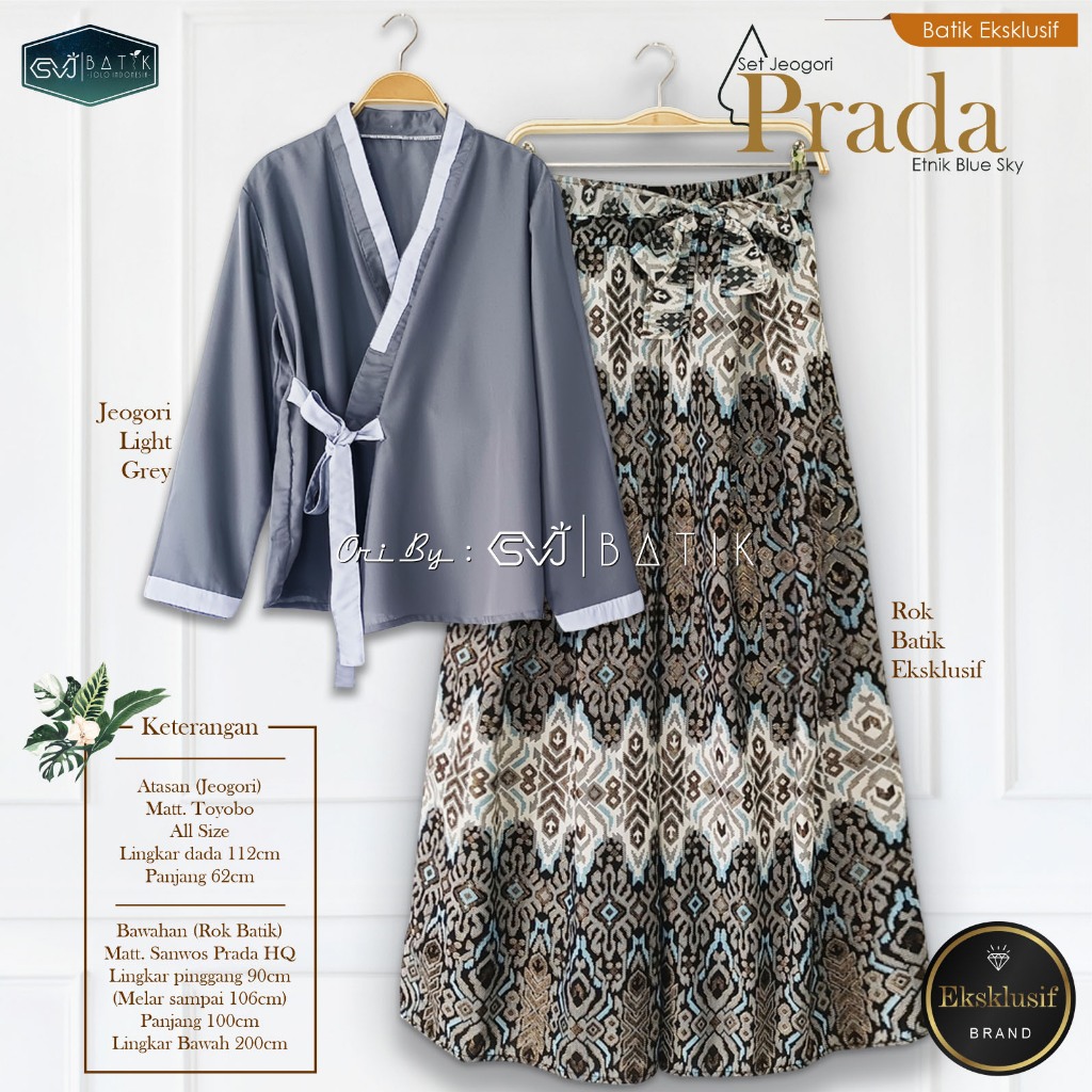 Jual Setelan wanita modern kekinian batik one set rok hanbok korean ...