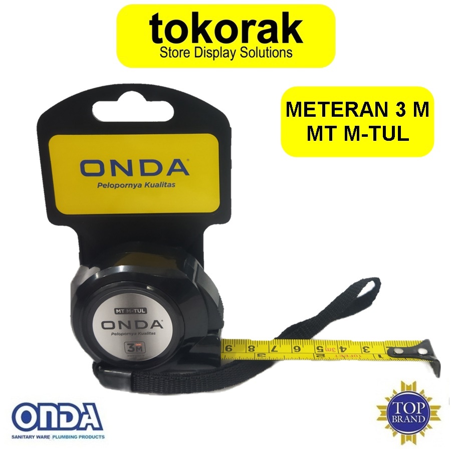 Jual METERAN ROLL 3 METER MT M-TUL ONDA METERAN NYLON OTOMATIS MT MTUL ...