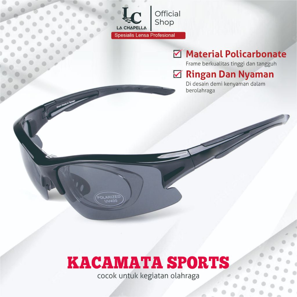 Jual La Chapella Kacamata Sport Polarized Anti Silau / Anti UV Polycarbonate Fashion Pria Model ...