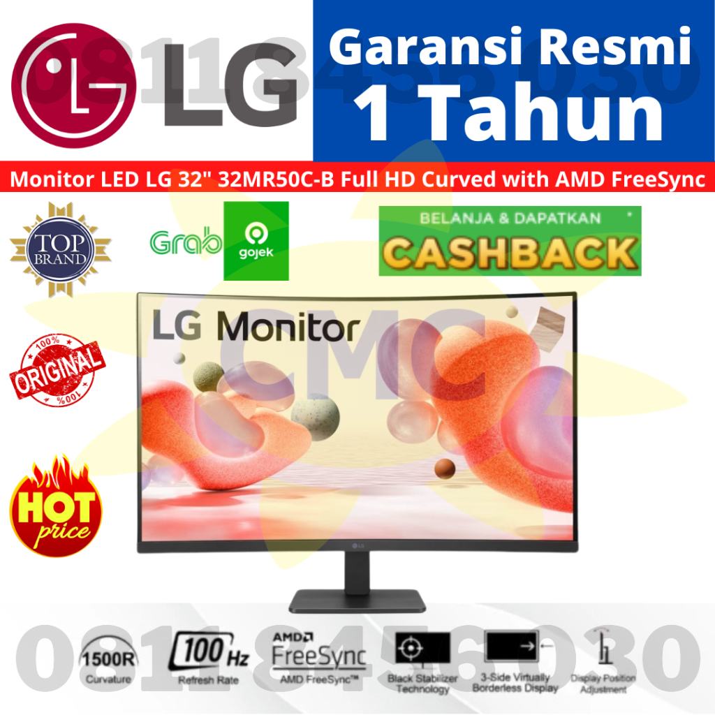 Jual Monitor LED LG 32" 32MR50C-B Curved IPS 1080p FHD FreeSync 100Hz ...