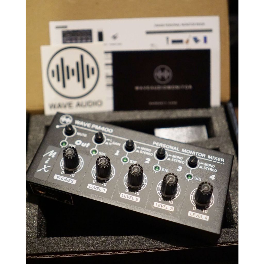 Jual Wave Audio PM400 Personal Portable Monitor Mixer Stage Mini In Ear ...