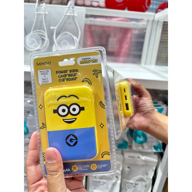 Jual MINISO POWER BANK MINIONS COLLECTION MINION PB 5000mAh 10000mAh ...