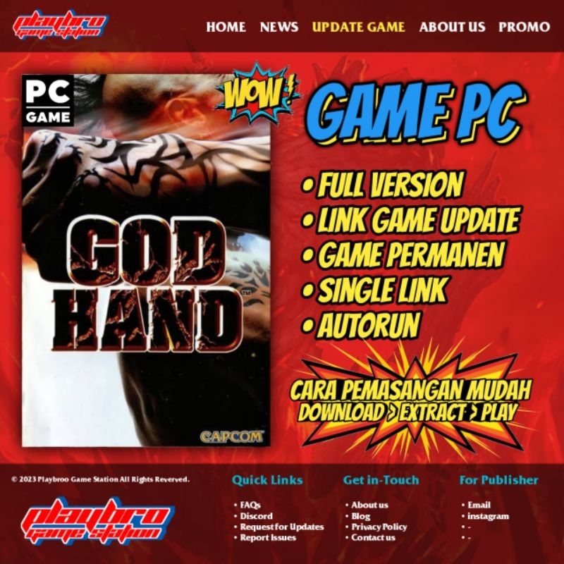 Jual God Hand - Game PC/Laptop (Download to Play Bro!) | Shopee Indonesia