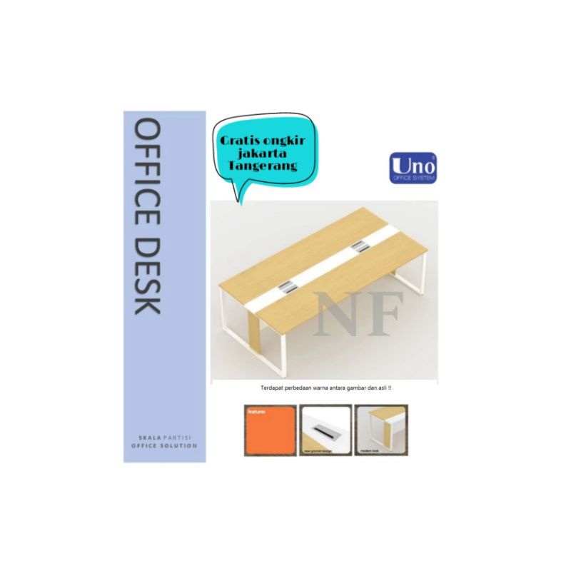 Jual MEJA KANTOR MEETING UNO 7762 /7763 N MELAMINE FOIL MEJA KANTOR ...