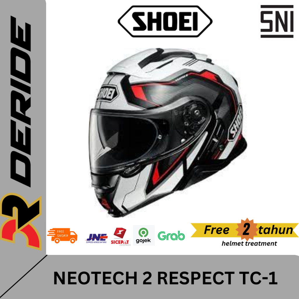 Jual HELM MODULAR SHOEI NEOTEC 2 TC-1 RESPECT HELM MODULAR FLIP UP SNI ...