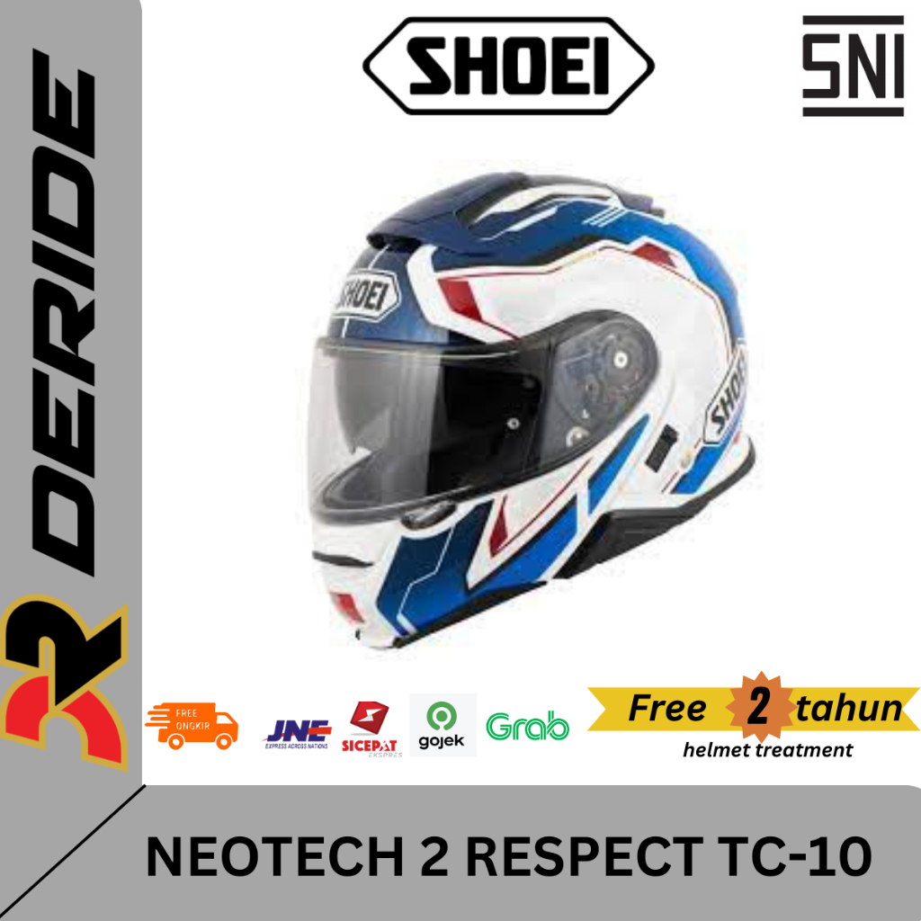 Jual HELM MODULAR SHOEI NEOTEC 2 TC-10 RESPECT HELM MODULAR FLIP UP ...