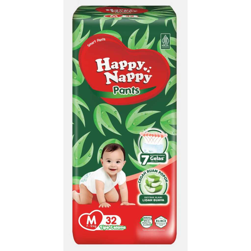 Jual Happy Nappy Smart Pants Popok Bayi Celana S40/M32/L28 | Shopee ...