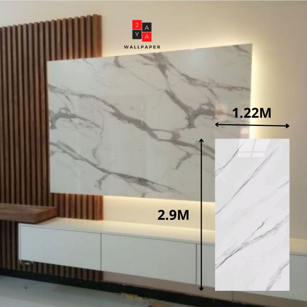 Jual Marmer Panel PVC Dekorasi Dinding Motif Corak Marmer UV Marble ...