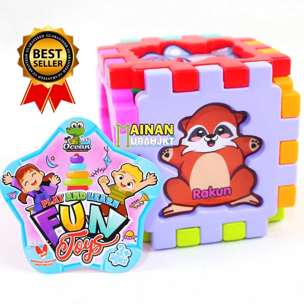 Jual MAINANKEI MAINAN ANAK MAINAN SERU DADU GAMBAR ANIMAL OCT9259 ...