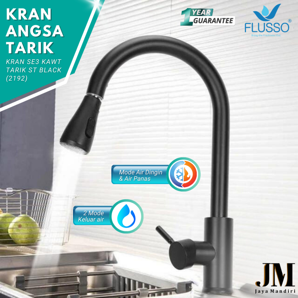 Jual Kran Tarik Cuci Piring Flusso / Kran Tarik Kitchen Sink / Kran ...