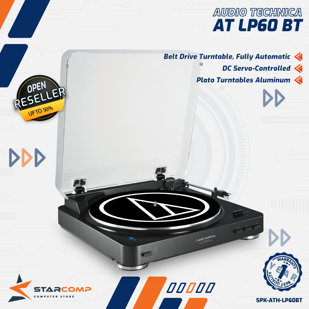 Jual Audio Technica AT-LP60 BT - Fully Automatic Bluetooth Turntable ...