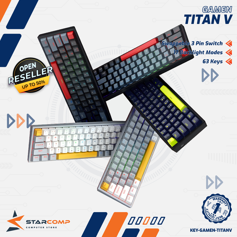 Jual GAMEN Titan V All-New Titan Series Keyboard Gaming Mechanical ...