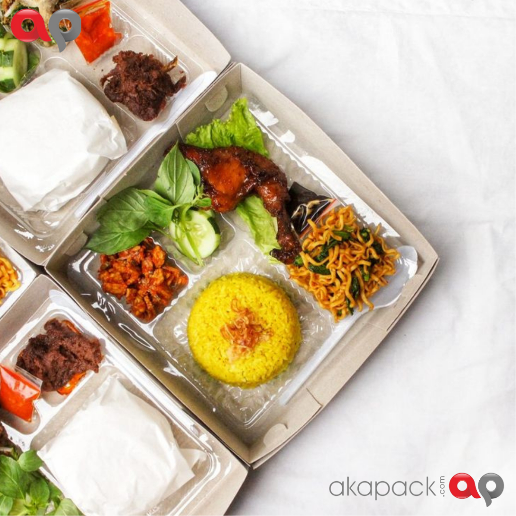 Jual SSY-Tray Mika Plastik Tray Plastik Nasi Box 18L4 - 20L5 sekat 4 ...
