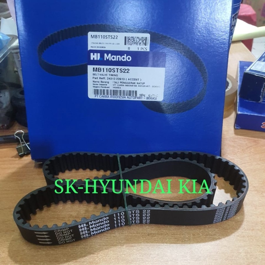 Jual TIMING BELT MODEL KOTAK 24312-22613 HYUNDAI ACCENT VERNA AVEGA ...